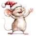 10 Happy Christmas Mouse Digital Illustrations, High Quality JPG Images ...