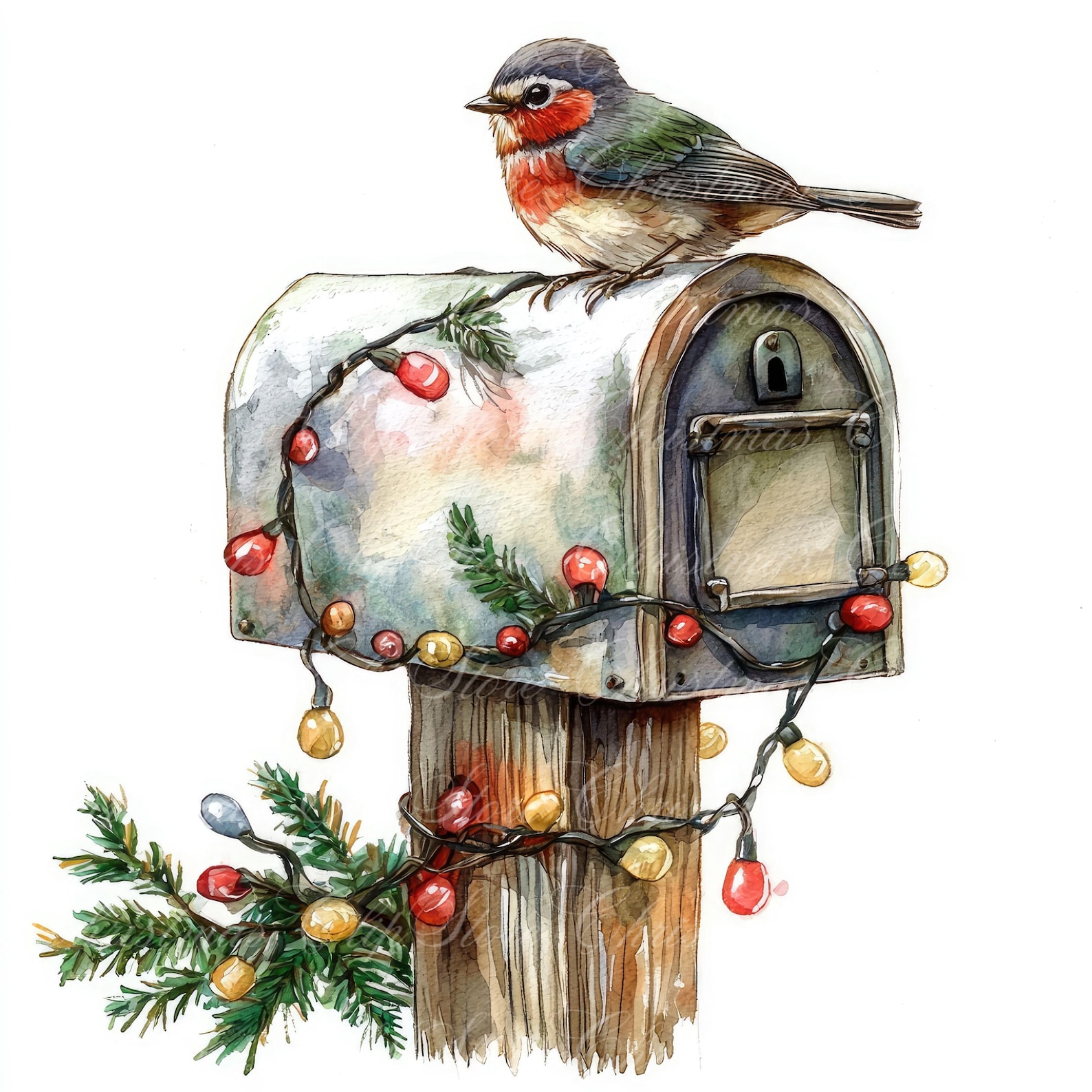 10 Robin on Mailbox Digital Illustrations, High Quality PNG & JPG ...