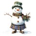 10 Scottish Snowman Digital Illustration, High Quality JPG Images ...