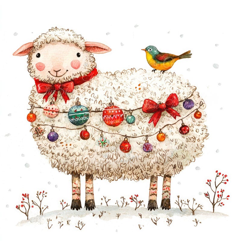 Christmas Sheep - Etsy