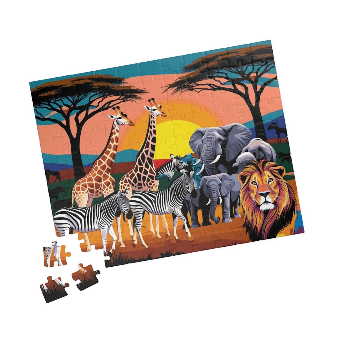 Wildlife Safari Puzzle 110, 252, 520, 1014-piece, Fun Family Activity ...