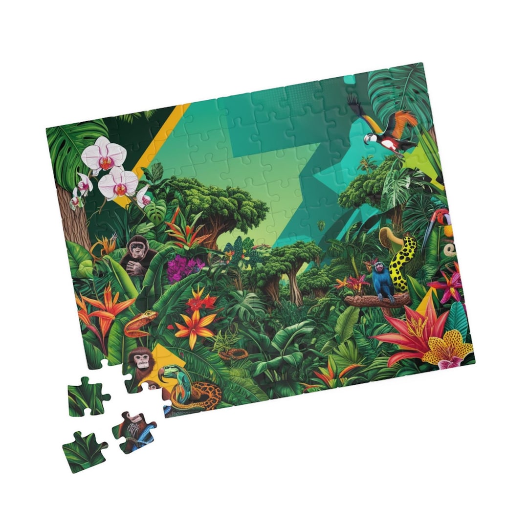 Rainforest Adventure Puzzle 110, 252, 520, 1014-piece, Family Reunion ...