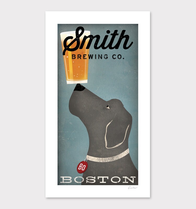 CUSTOM Personalized Labrador Weimaraner Silver Lab Brewing | Etsy