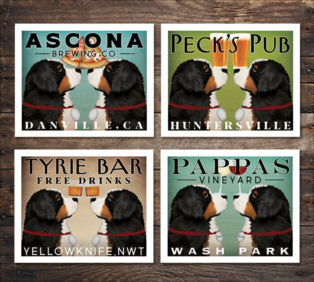 Custom Personalized, Bernese, Bernese Mountain Dog, Sign, Berner, Wall ...