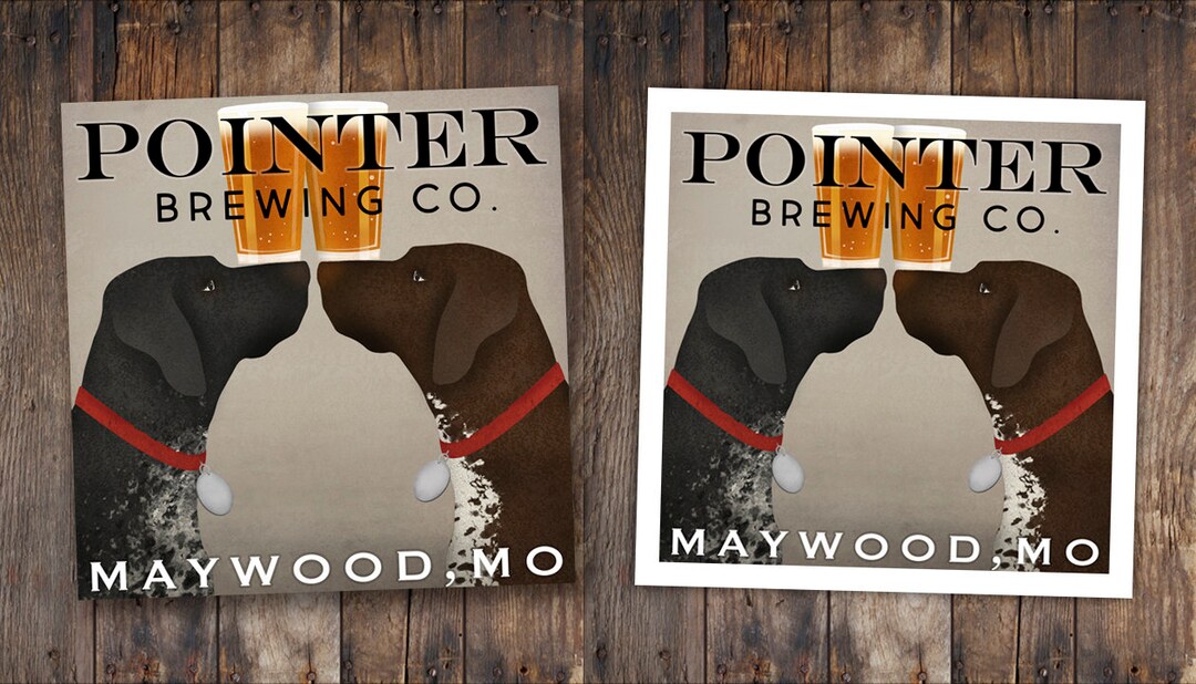 FREE Custom Text PERSONALIZED German Shorthaired Pointer Brewing Beer ...