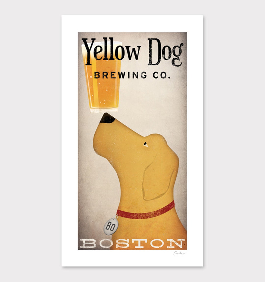 LABRADOR Dog Brewing Company CUSTOM Personalized Graphic Art ...