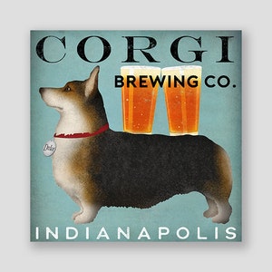 FREE CUSTOMIZATION Corgi Dog Pembroke Welsh Corgi Wine Coffee Martini ...