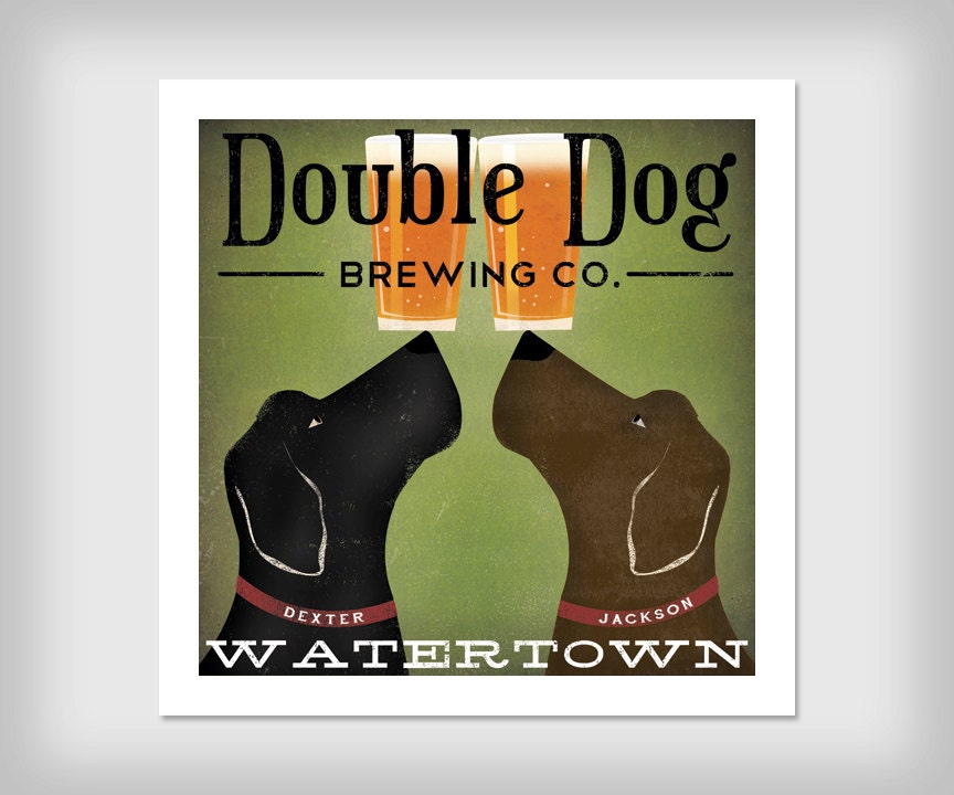 Personalize Customizable Double Dog Beer Brewing Company | Etsy