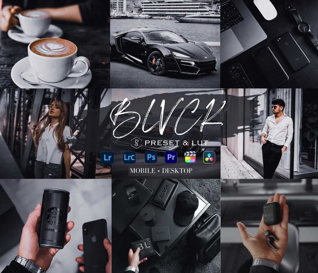 All in One PRESET & Luts BLVCK - Etsy