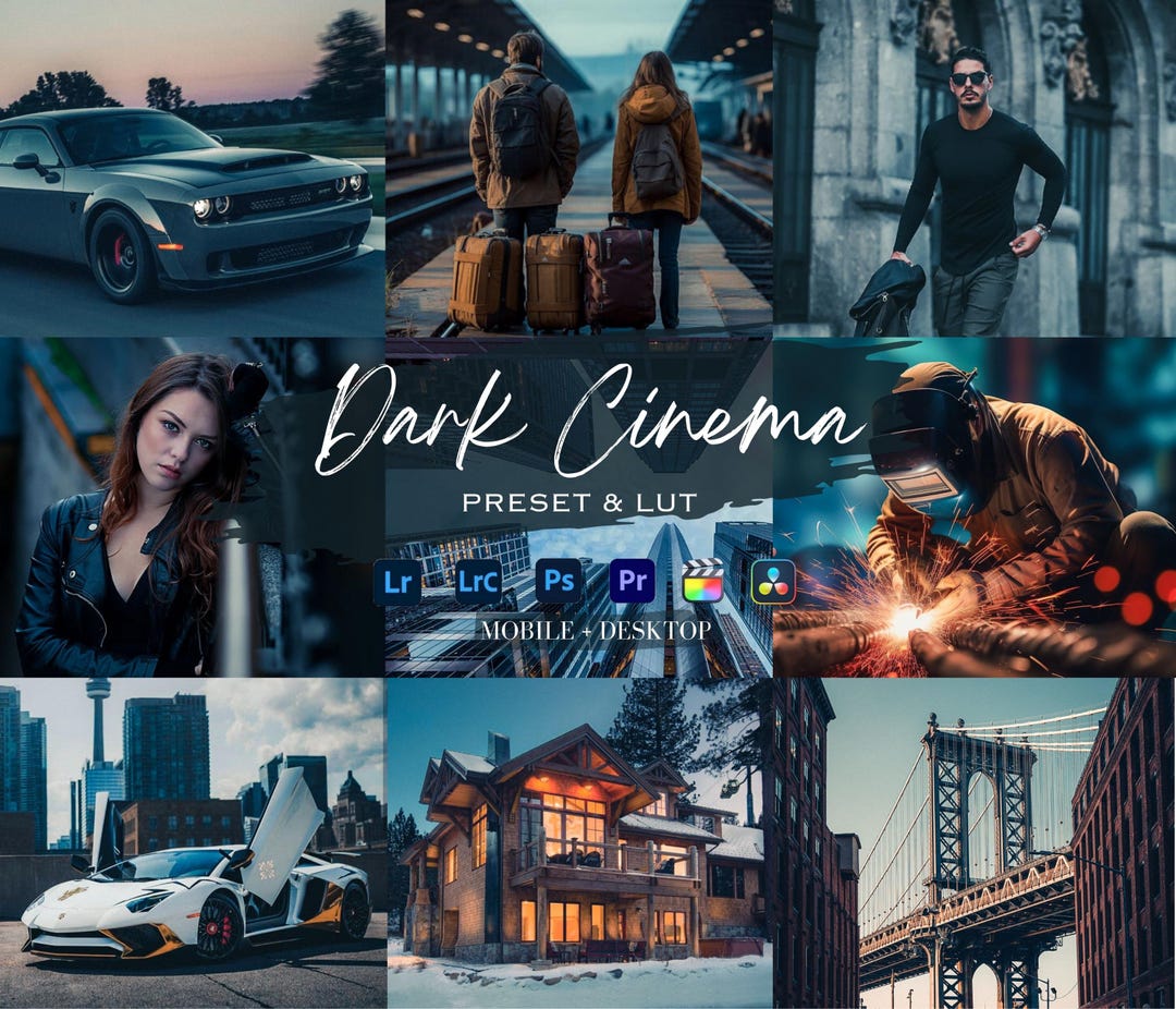 40 All in One PRESET & Luts Dark Cinema - Etsy