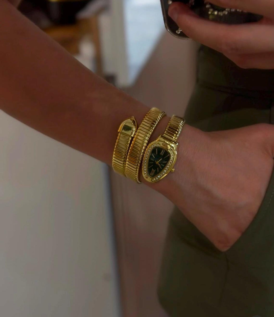 Luxury Snake Wristwatch, Snake Watch, Women Watches, Snake Watch, Gifts ...