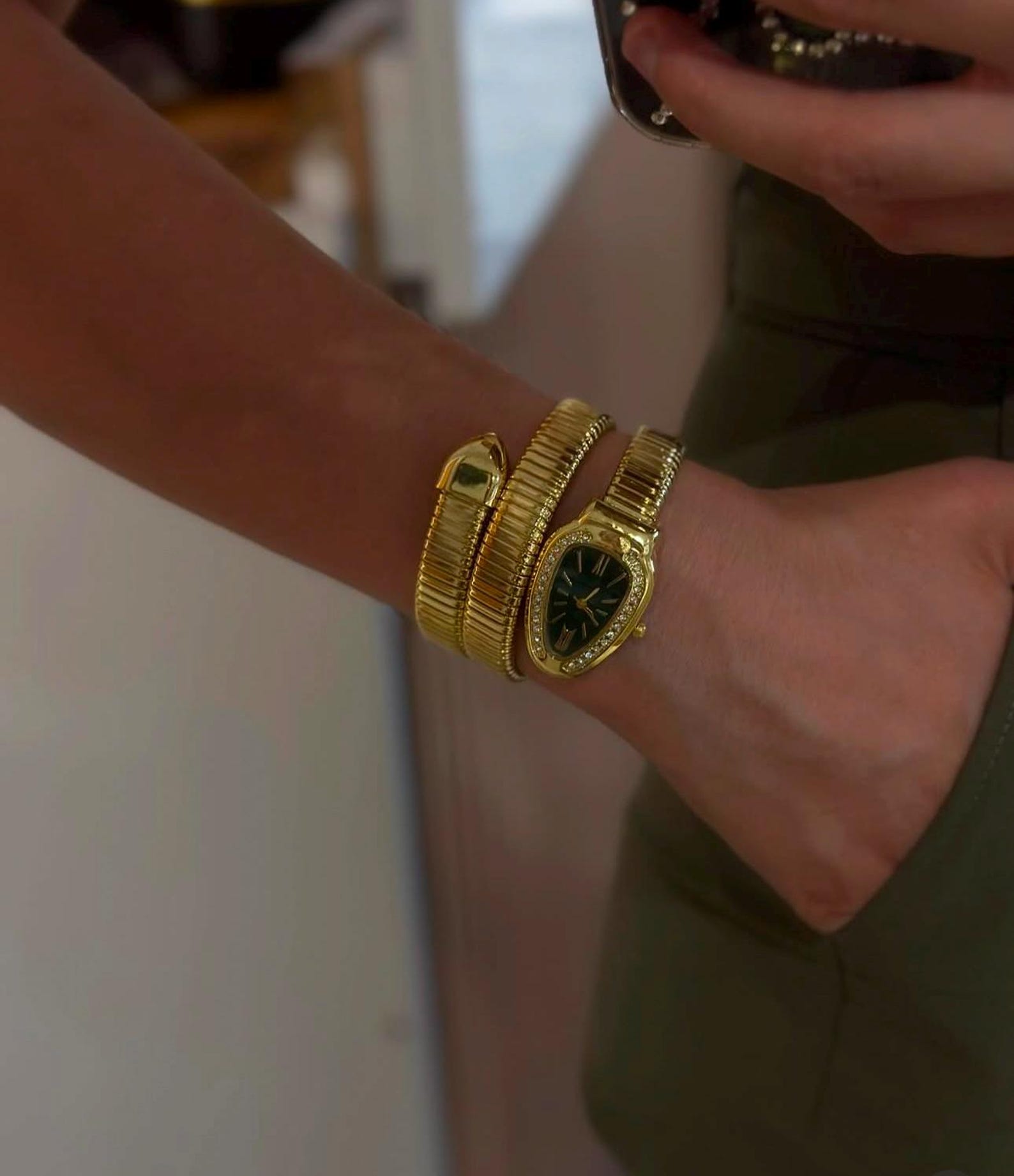 Luxury Snake Wristwatch, Snake Watch, Women Watches, Snake Watch, Gifts ...
