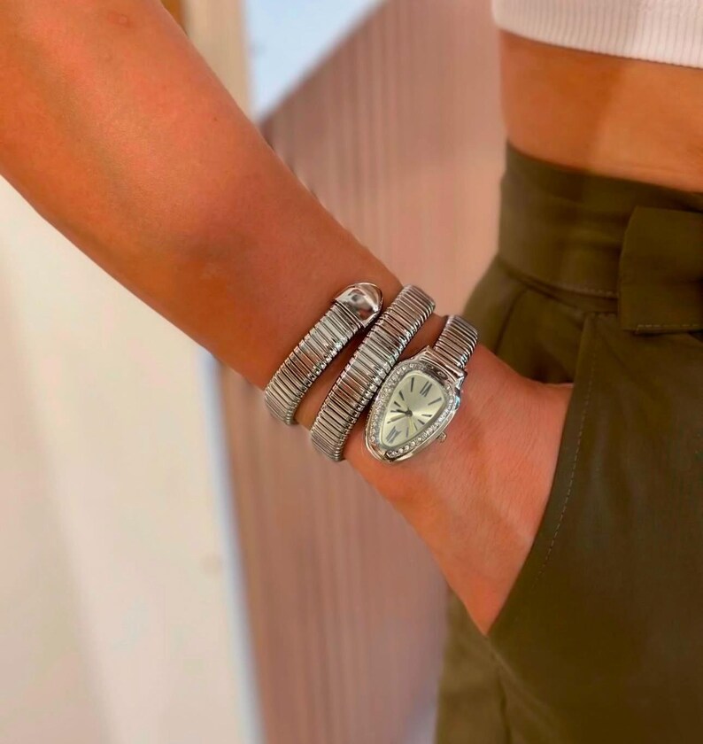 Luxury Snake Wristwatch, Snake Watch, Women Watches, Snake Watch, Gifts ...