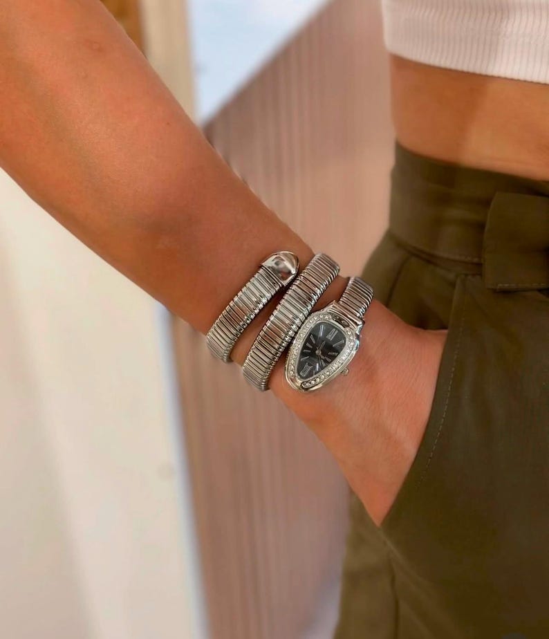 Luxury Snake Wristwatch, Snake Watch, Women Watches, Snake Watch, Gifts ...