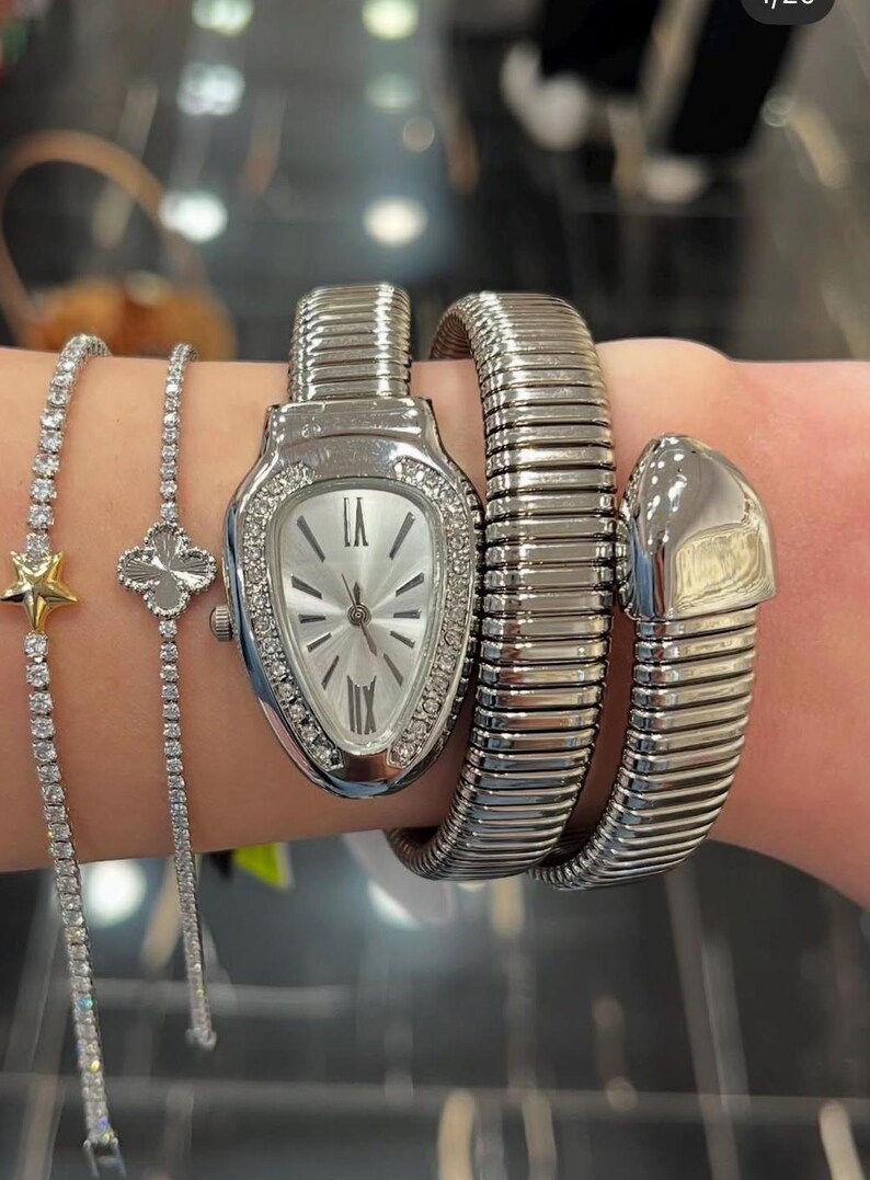 Luxury Snake Wristwatch, Snake Watch, Women Watches, Snake Watch, Gifts ...
