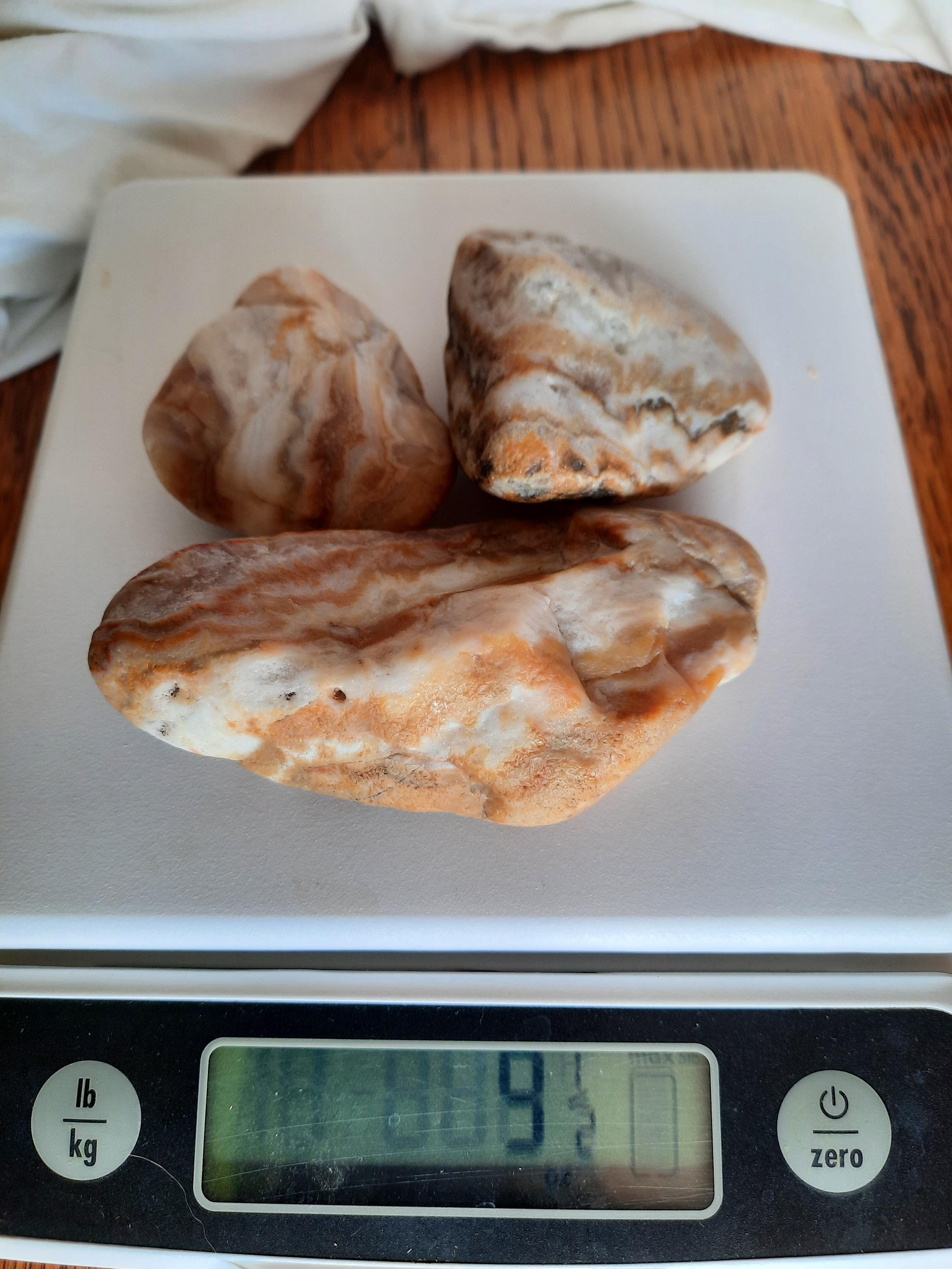 Saffron Prairie Agate Trio; Decorative Rock - Etsy