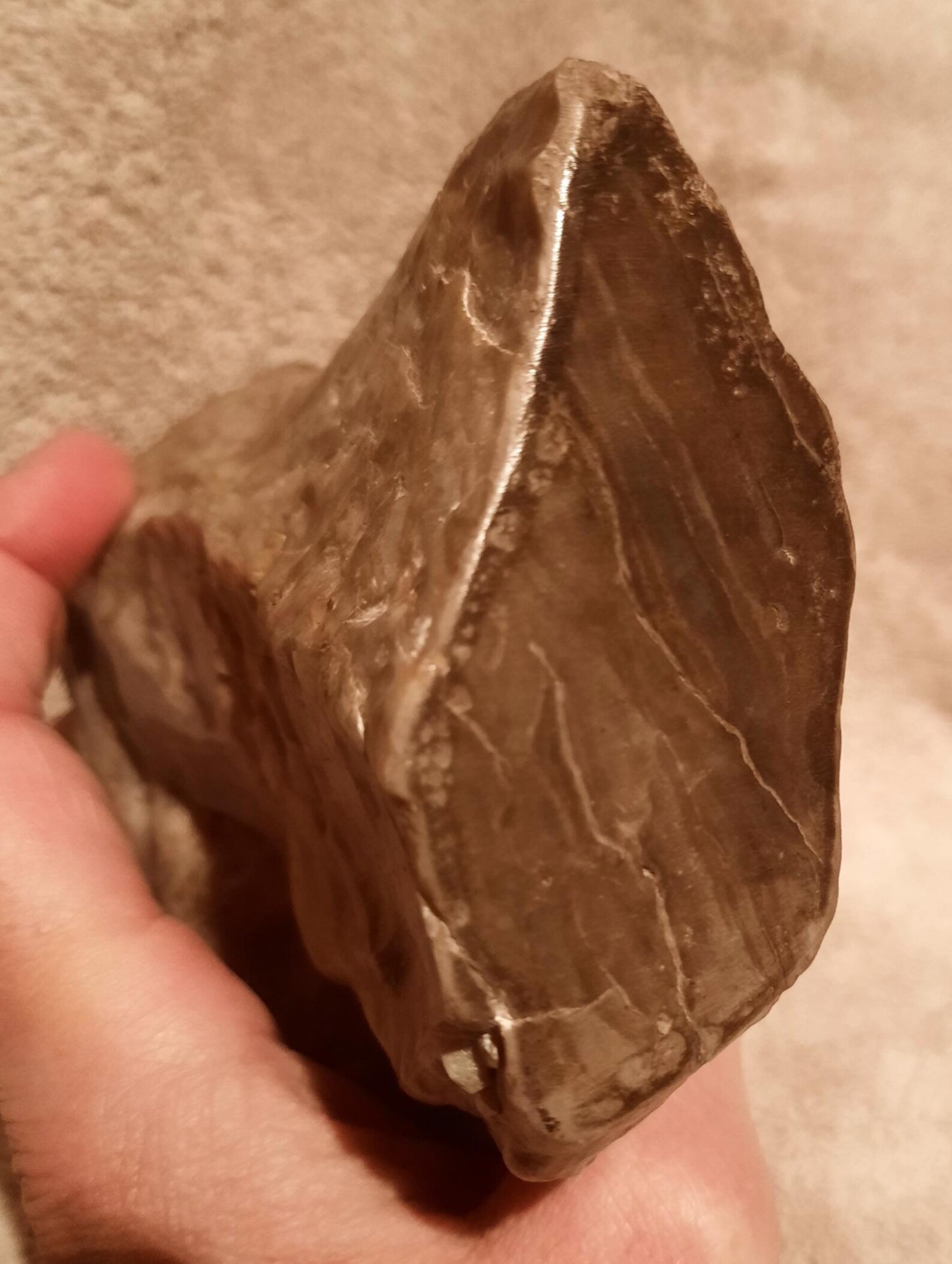 Naturally Polished Grey Hued Prairie Agate - Freestanding (cut ...