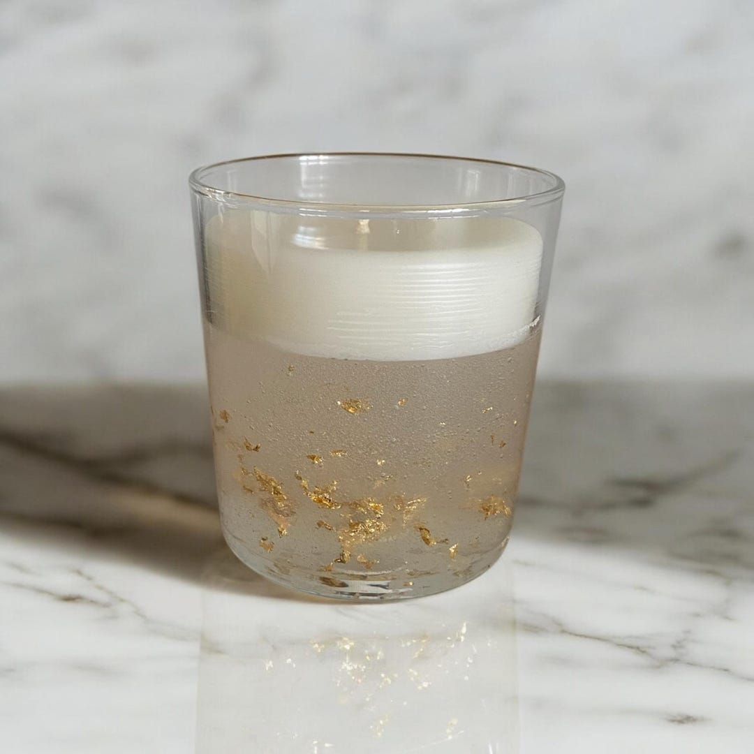 Gold Sparkle Candle - Etsy