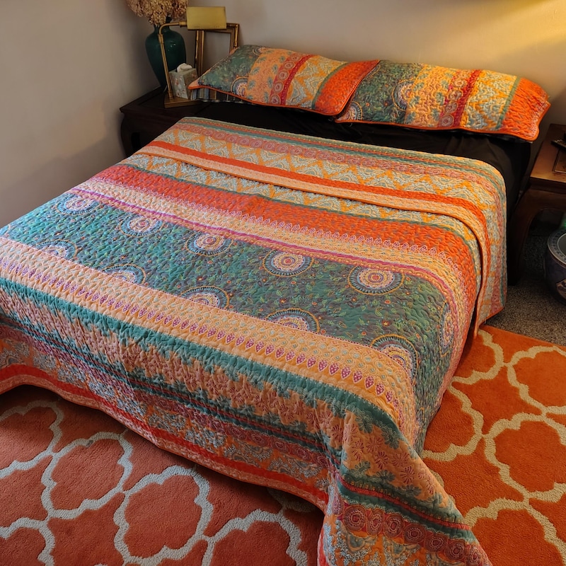 Boho Bedspread - Etsy