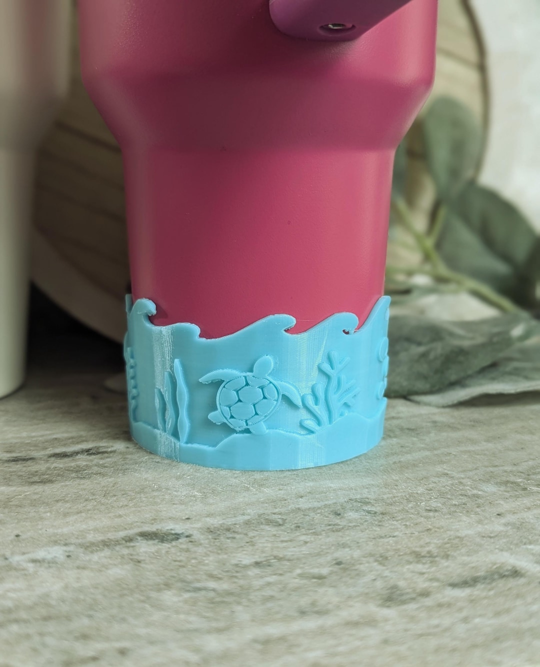 Ocean Life Marine Biology Themed Turquoise Tumbler Boot, 40oz Stanley ...