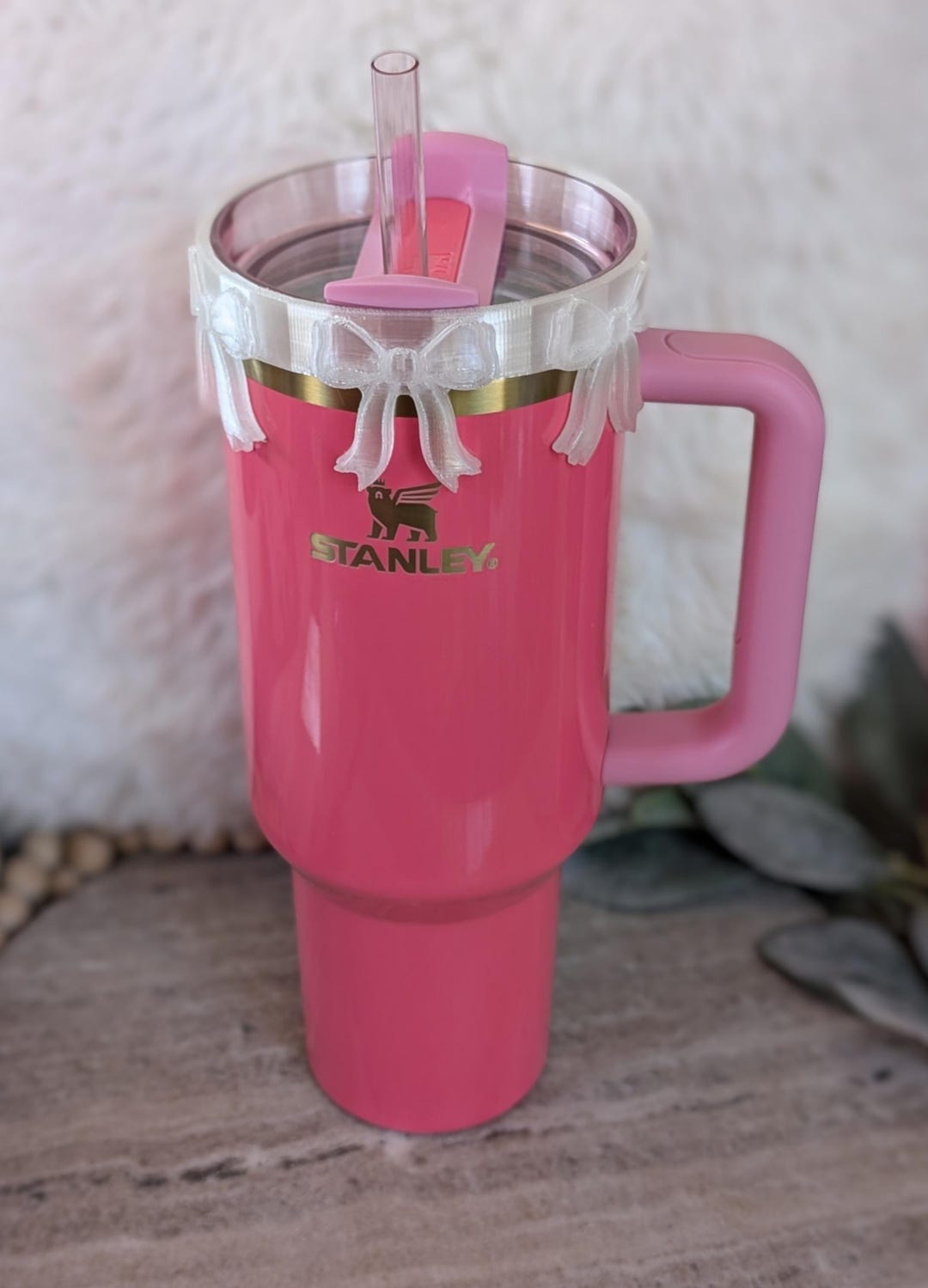 Coquette Bow Lid Bangle for Stanley Tumbler Accessories for Cup Lid ...