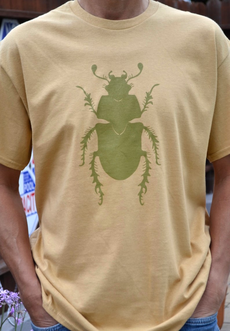Men's Beetle (small Motif) T-shirt, Beetle T-shirt, Beetles, Creepy ...