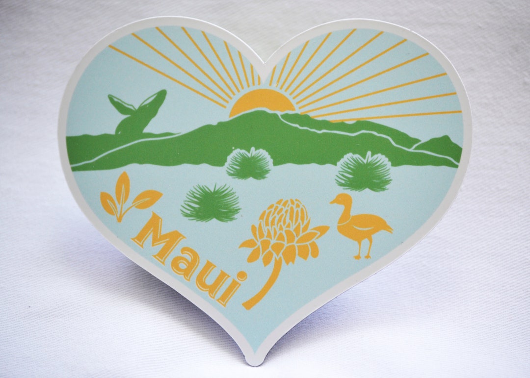 Maui Love Magnet, Maui Magnet, Maui, Hawaiian Magnet, Lahaina Magnet ...
