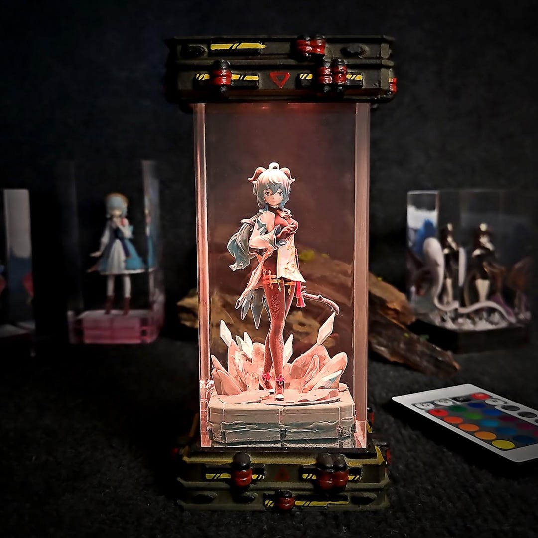 Ganyu Genshin Custom Resin Lamp, Resin Creations Art, Nigh Light ...