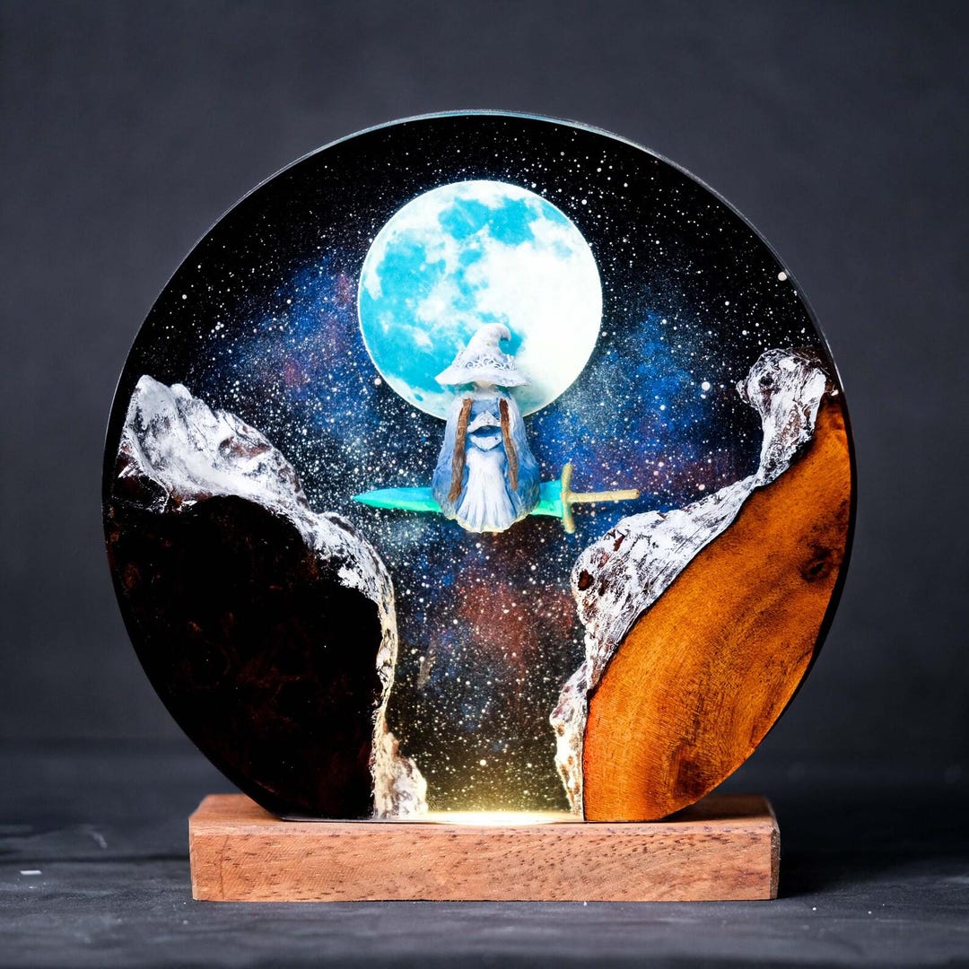 Ranni the Witch Custom Epoxy Resin Lamp, Christmas Gift, Gift for Kid ...