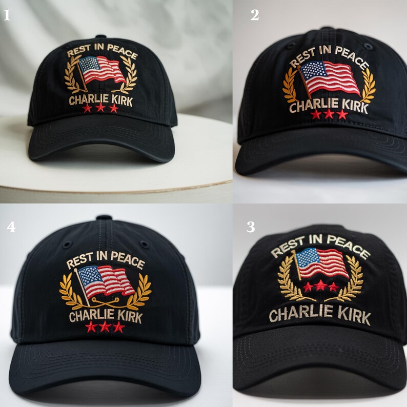 Embroidered Charlie Kirk Rest in Peace Cap, Charlie Kirk Hat ...