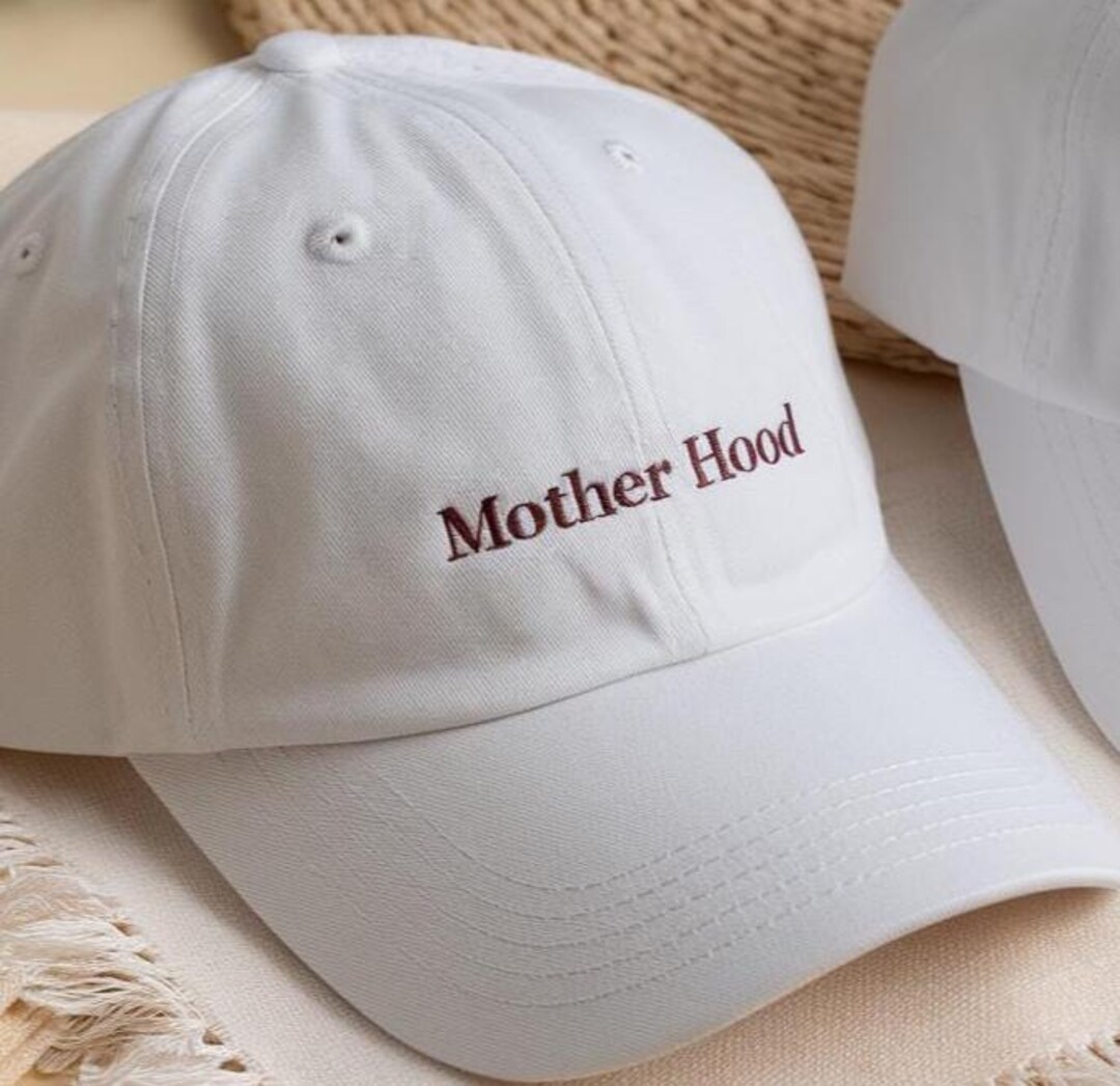 Mother Hood Embroidered Hat, Trendy Mama Embroidery Cap, Mom Life Tee ...
