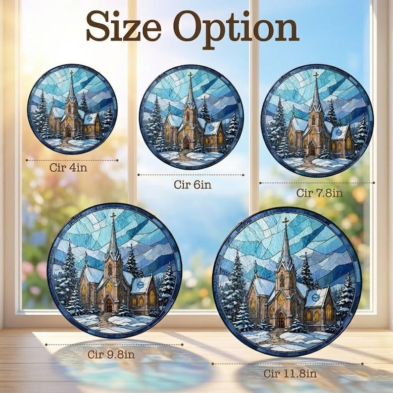 Stitch Stained Glass Suncatcher, Cute Stitch Beach Scene Window Hanging ...