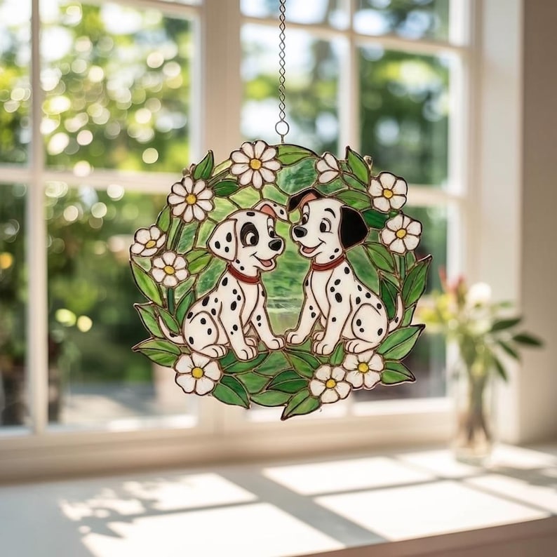 101 Dalmatians Acrylic Suncatcher Window Hanging, Disney Dalmatian ...