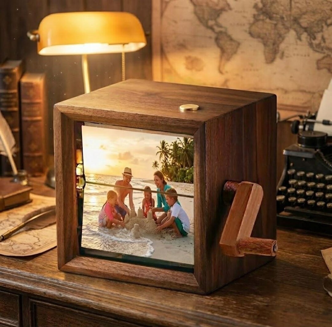 Vacation Photo Flipbook Frame, Personalized Family Beach Picture Box ...