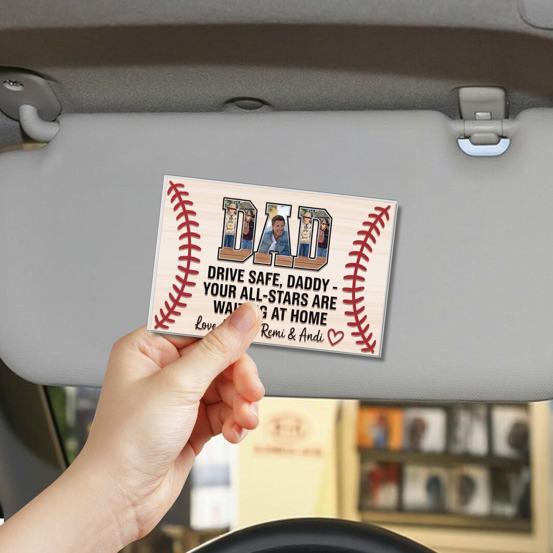 Custom Photo Car Visor Clip, Custom Face Gift, Baseball Car Clip ...