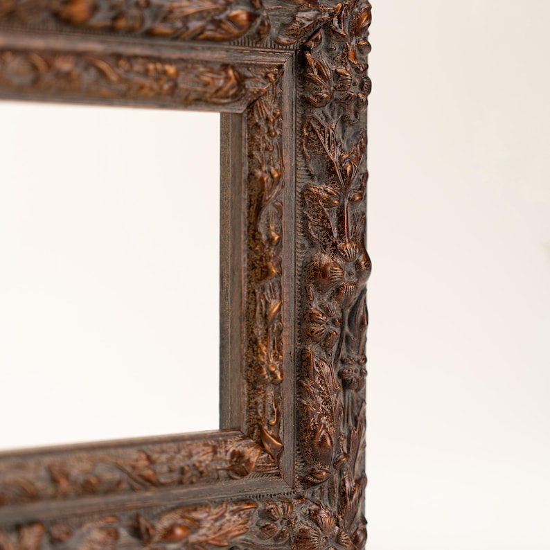 Antique Bronze Ornate Picture Frame, Victorian Baroque Style, Boutique ...