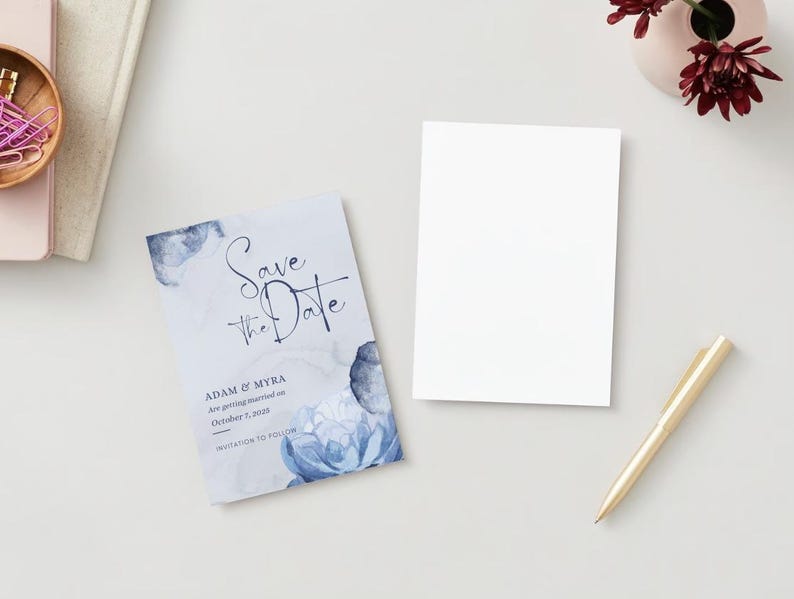 Editable Digital Save the Date Template | Instant Download ...