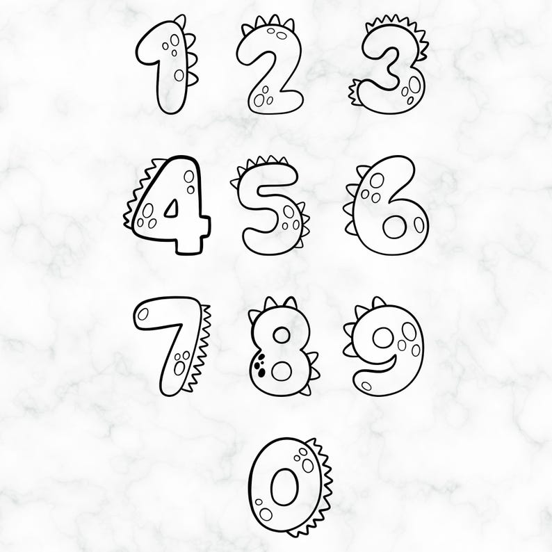 Dinosaur Alphabet Svg, Alphabet Svg, Dinosaur Svg, Dinosaur Number Svg ...