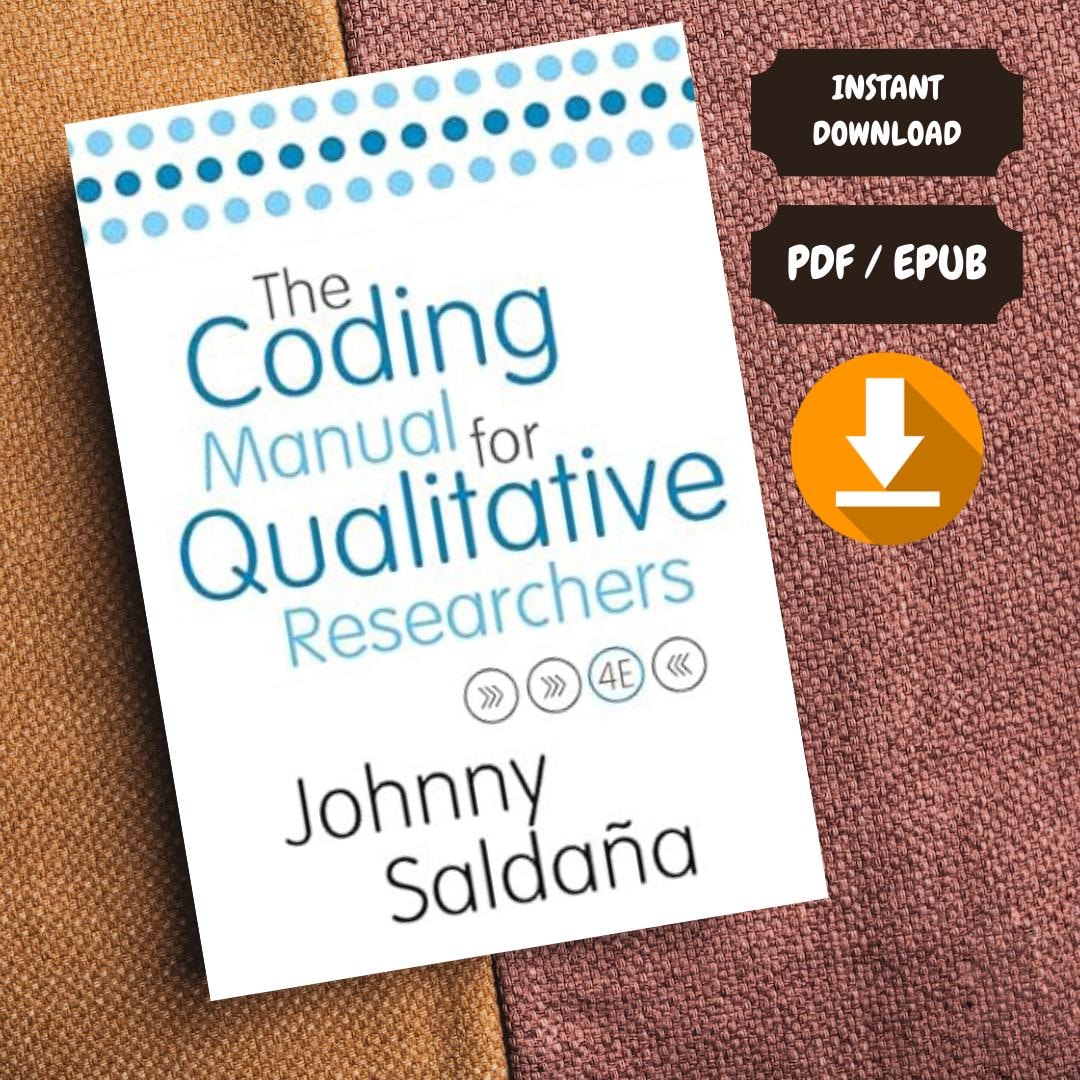 The Coding Manual for Qualitative Researchers Fourth Edition - Etsy