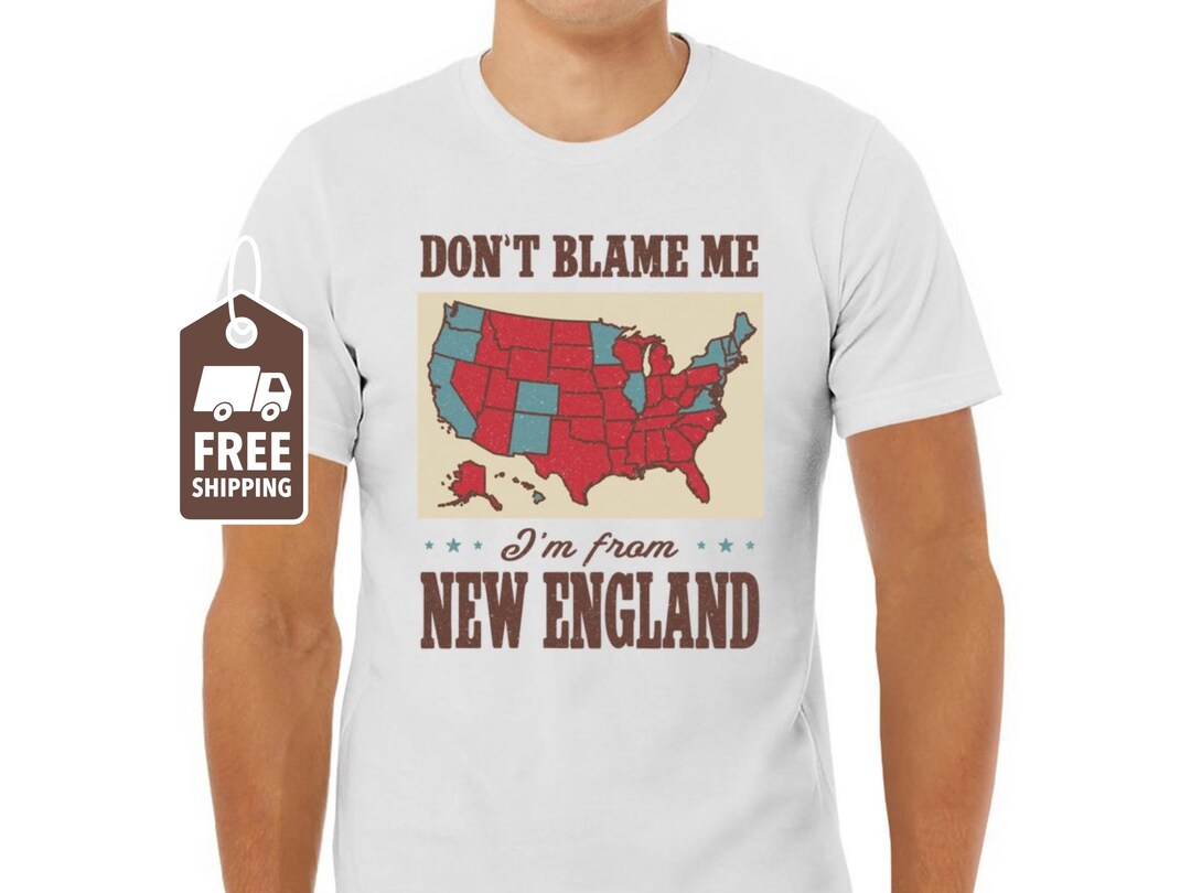 Electoral Map T Shirt Political Gift New England Pride Shirt State Map ...