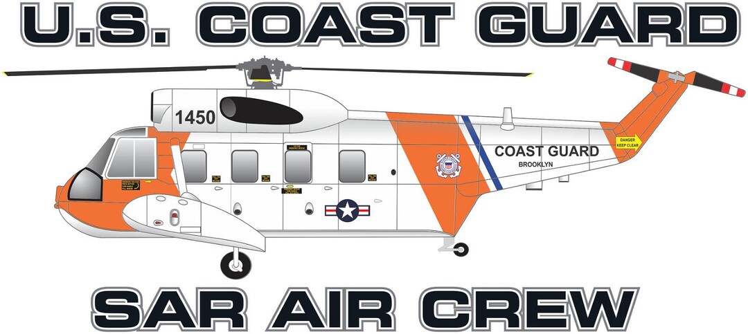 US Coast Guard SAR Air Crew H-52 Sea Guard Self-adhesive Vinyl Decal - Etsy