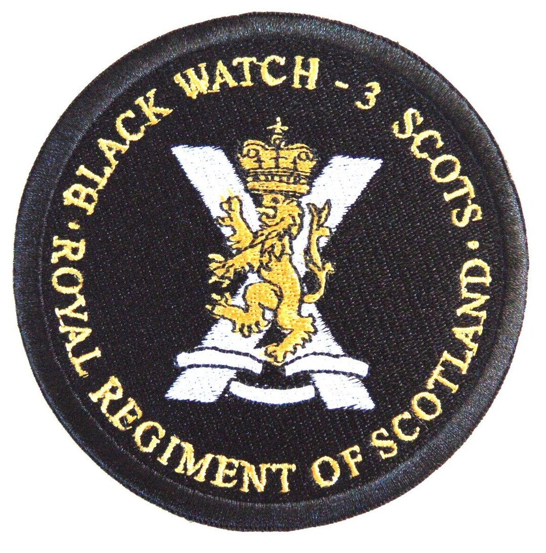Royal Regiment of Scotland 3 Scots Black Watch Patch (iron-on) (see ...