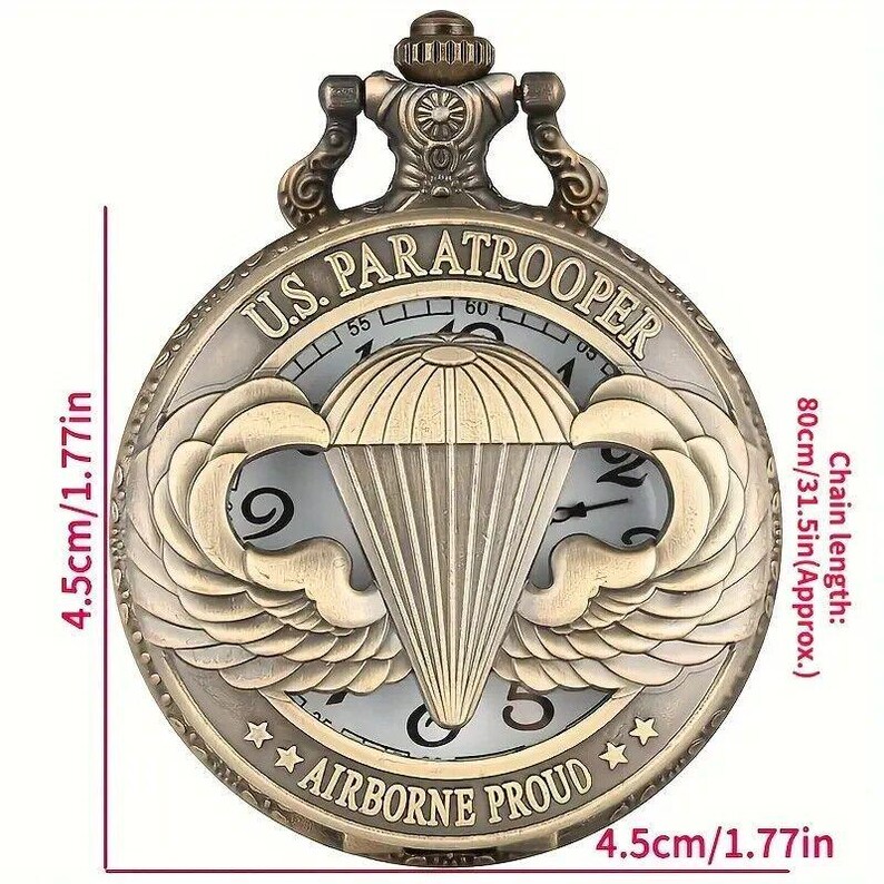 US Army 82nd Airborne Pocket Watch - Etsy