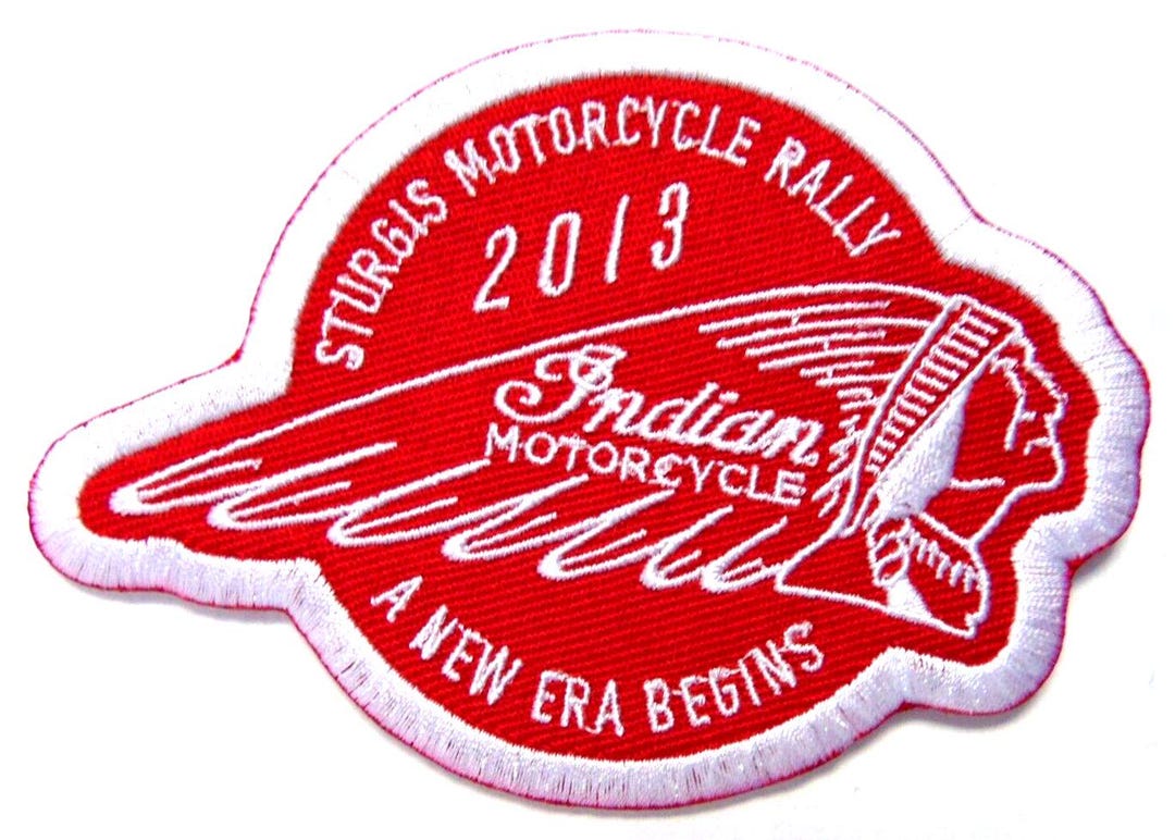 Indian Motorcycle Biker Patch Embroidered Sew-on Iron- on Biker Jacket ...