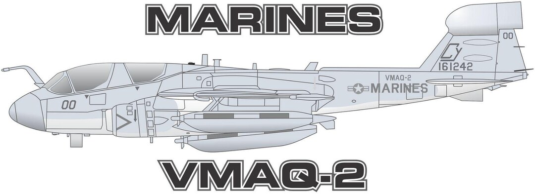 USMC VMAQ-2 Self-adhesive Vinyl Sticker Decal - Etsy