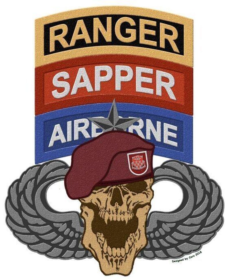 US Army Ranger Sapper Self-adhesive Vinyl Decal - Etsy
