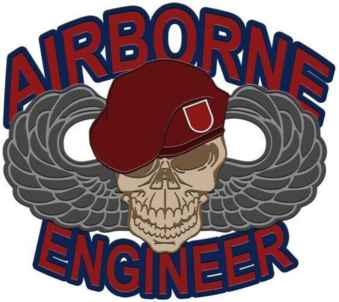 US Army Airborne Engineer Self-adhesive Vinyl Decal - Etsy