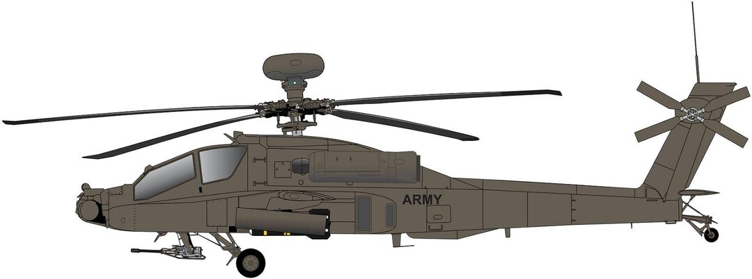 AH-64D Apache Longbow Self-adhesive Vinyl Sticker Decal - Etsy