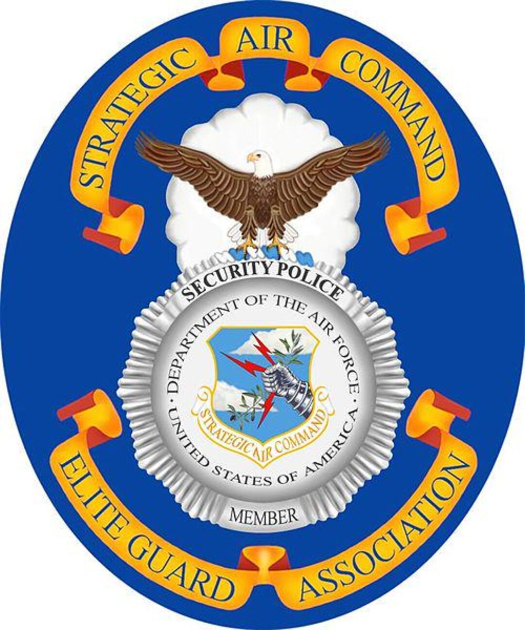 Strategic Air Command Elite Guard Association Insignia Self-adhesive ...
