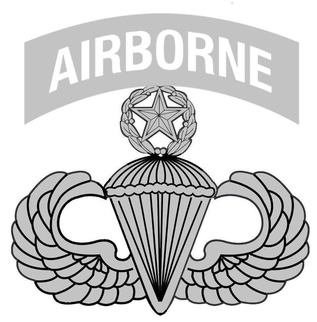 US Army Airborne Senior Jumpmaster Wings Self-adhesive Vinyl Decal - Etsy